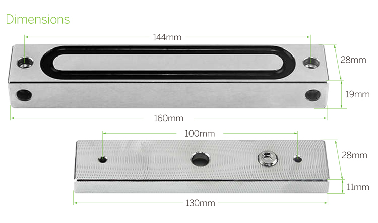 110kg Door Gate Access Electric Outdoor Magnetic Lock Waterproof 12VDC ...