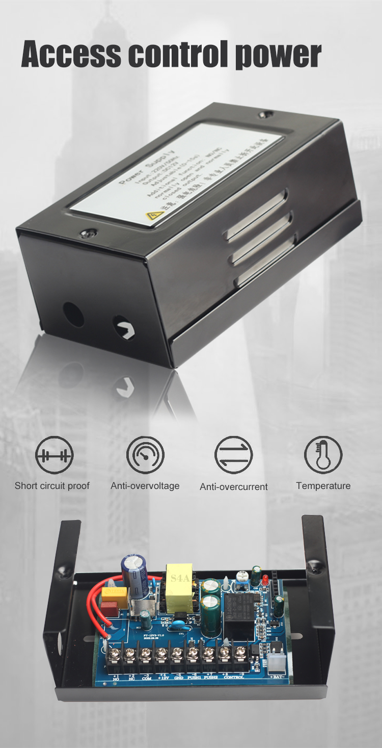 12V 3A Power Supply Control For Door Access Entry Systems,Intelligent ...