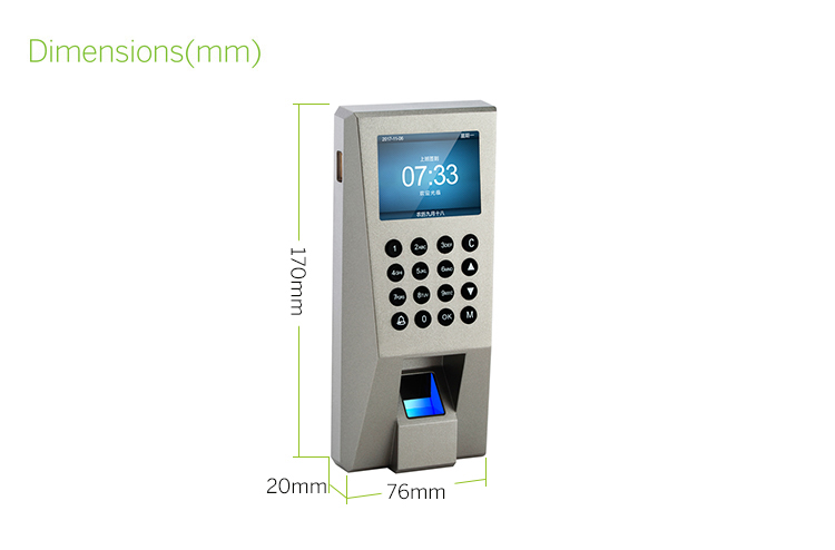 Standalone Keypad Biometric Fingerprint Time Attendance With Usb Port Oem Manufacturer S4a