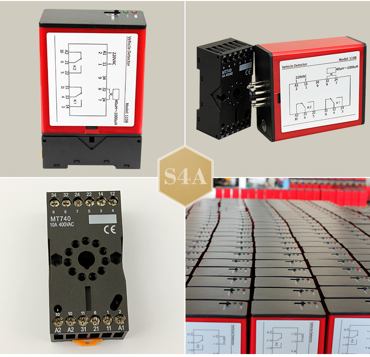Single Channel Inductive Vehicle Car Park Barrier Loop Exit Safety Sensor Detector OEM ...