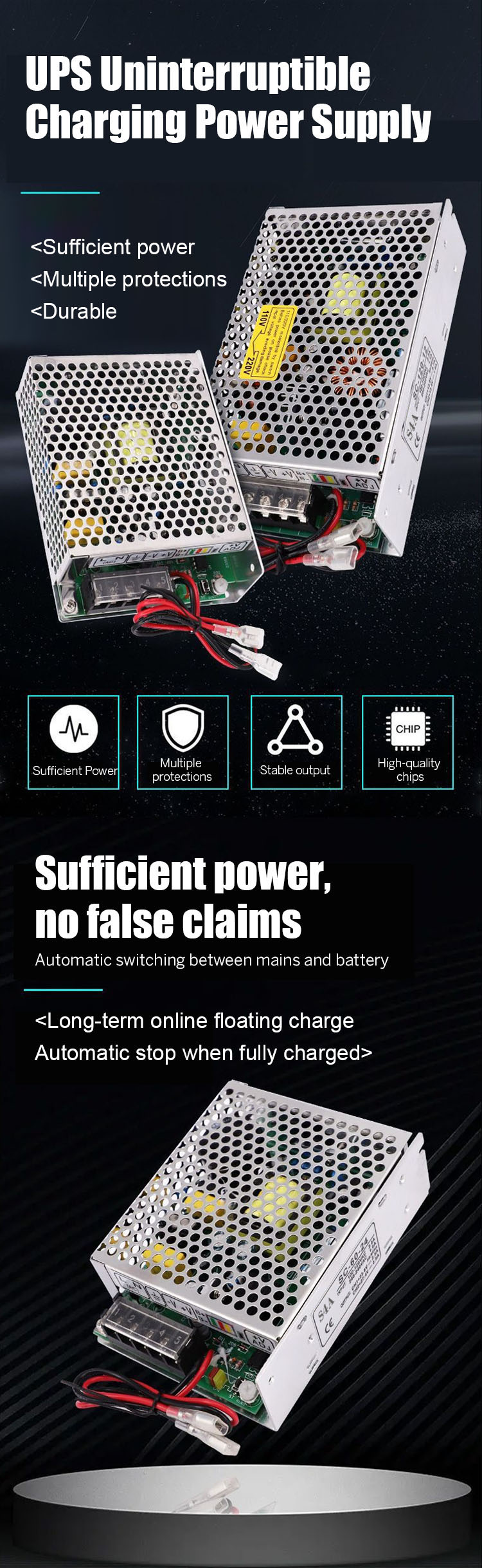 12V10A UPS Charging Power Supply OEM Manufacturer -S4A Access Control