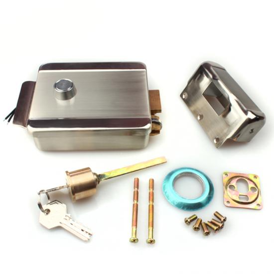 Electric Rim Lock-iron Nickle-plated,Intelligent Access Control System ...