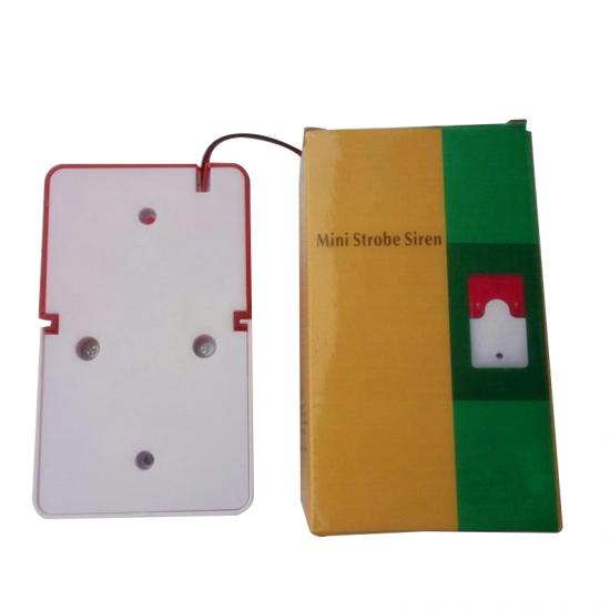 DC9 To 12V Wired Strobe Siren Red Light Sound Flash Buzzer Siren ...