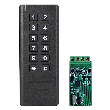 Mifare Wireless Access Control Keypad RFID Reader With WG26/34 OEM ...