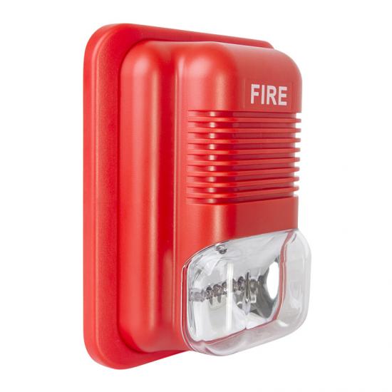 OEM Manufacturer DC12V 24V Emergency Sound And Light Piezo Siren Strobe Fire Alarm SiLights -S4A ...