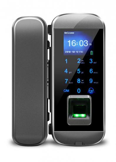 Frameless Glass Door Biometric Fingerprint Smart Password Remote ...