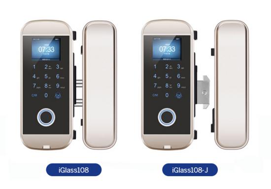 OEM Manufacturer Smart Biometric Fingerprint Glass Door Lock Built-In ...