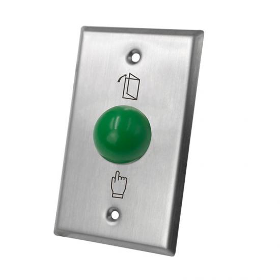 Durable 304 Stainless Steel Exit Button Flat Mushroom Switch Push Button For Access Control ...