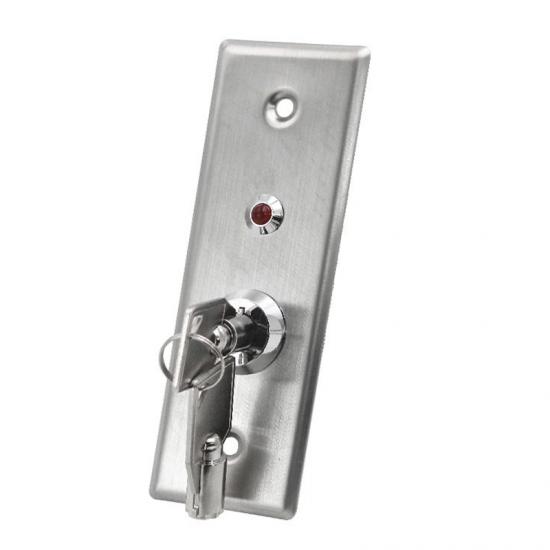 DC 12V Key Switch Lock On/Off Exit Switch Emergency Door Release SPDT ...