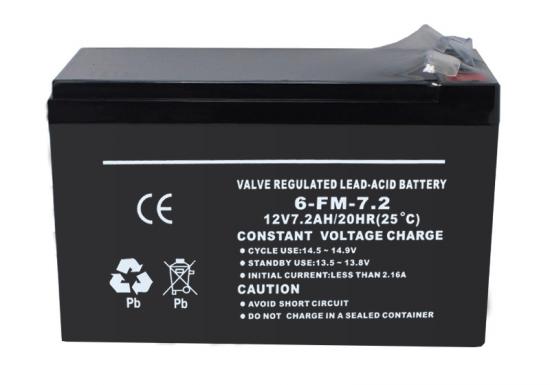 12V 7AH Battery UPS Alarm Backup Hour Rechargeable Sealed Lead Acid ...