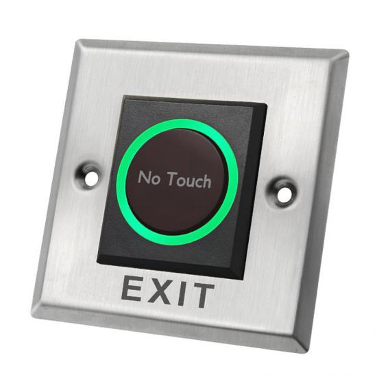 Press To Exit Button No Touch Exit Push Button Exit Switch,Indoor Green Square Request To Exit ...