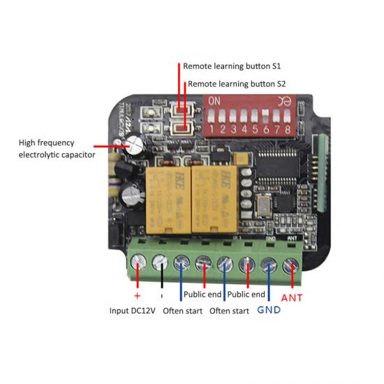 Garage Door Remote Control Receiver Rx Multi 300- 900MHz Universal ...