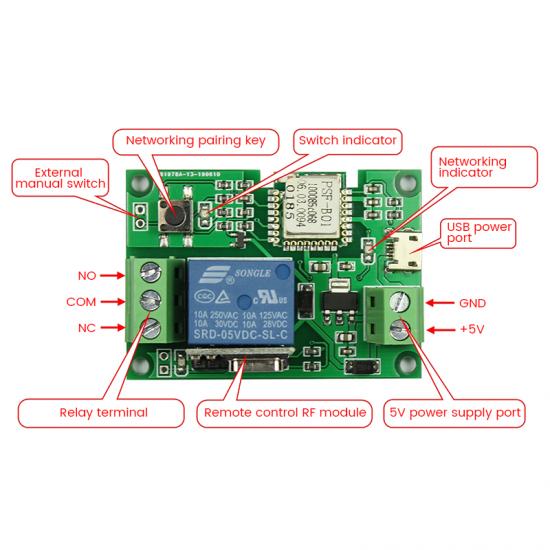Relay Module Network Relay WiFi Module Input Automatic Protection ...