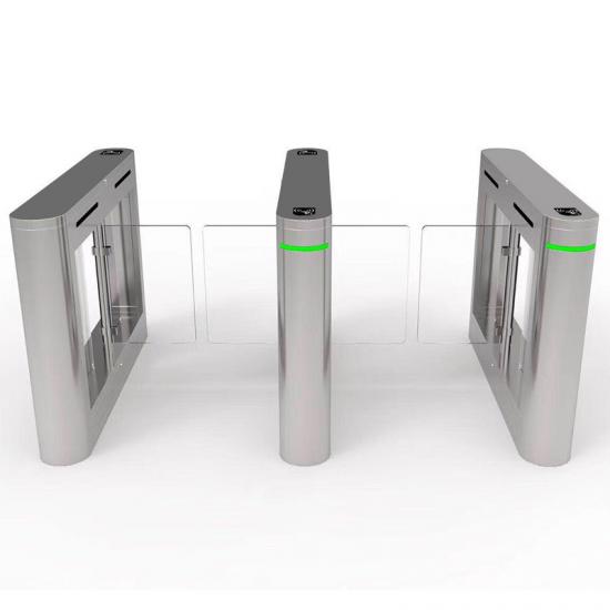 High Security Entrance Swing Gate Turnstile With Qr Code Scanner Face ...