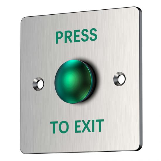 Green Mushroom Button Push-to-Exit Plate With IP67,Intelligent Access ...